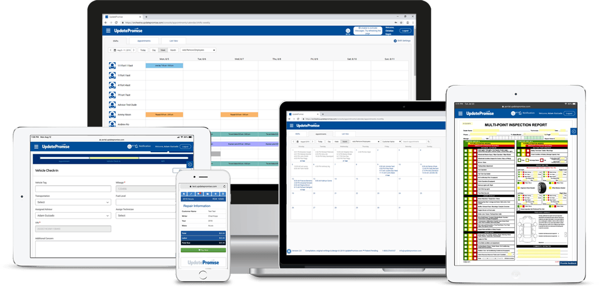 UpdatePromise Integrated Appointments