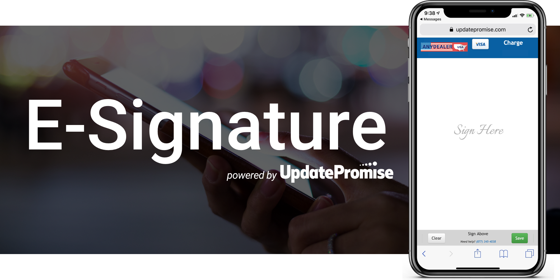 Electronic Signatures powered by UpdatePromise